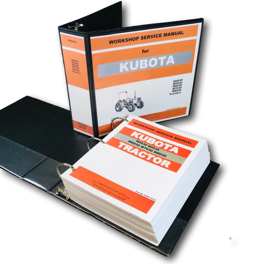 Kubota M8030-2 M8030dt-2 M8030dt-m M8030mdt Tractors Service Manual ...