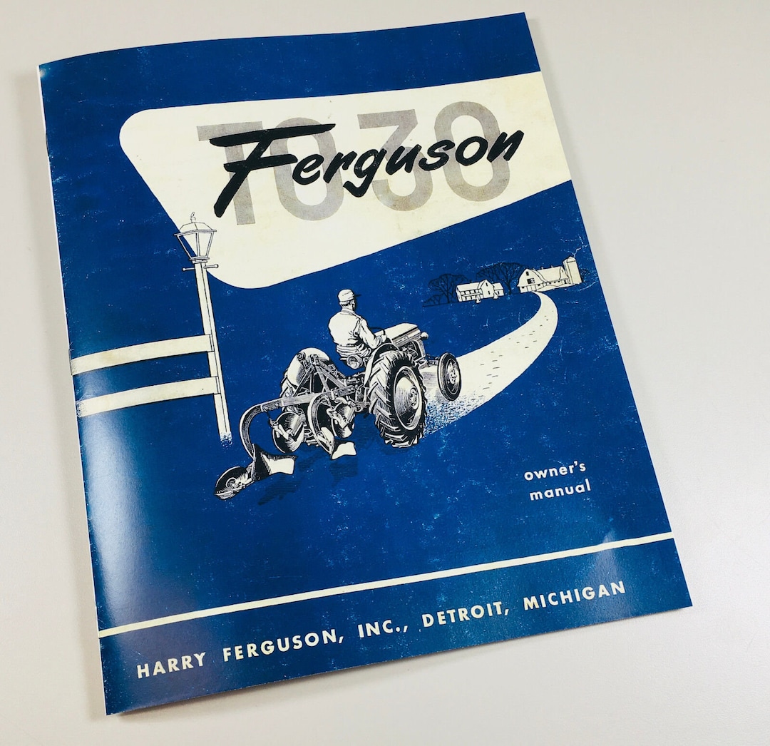 Ferguson To-30 Tractor Owners Operators Manual Book 1951 1952 1953 1954 ...