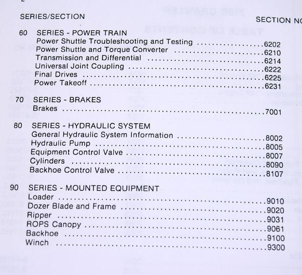 Case 350B Crawler Dozer Loader With Backhoe 26D Service Manual Parts ...