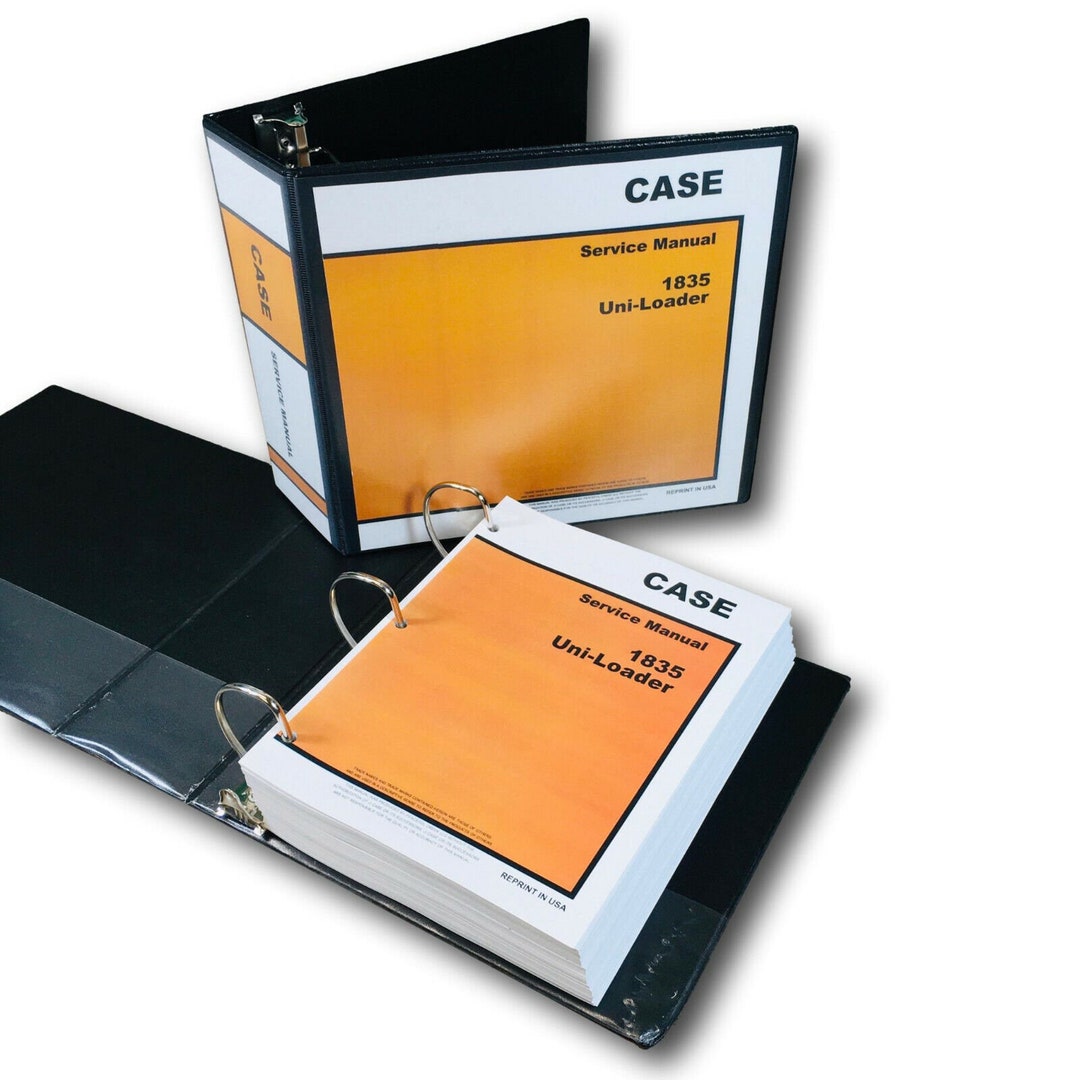 Case 1835 Uni-loader Skid Steer Service Technical Manual Repair Shop in ...