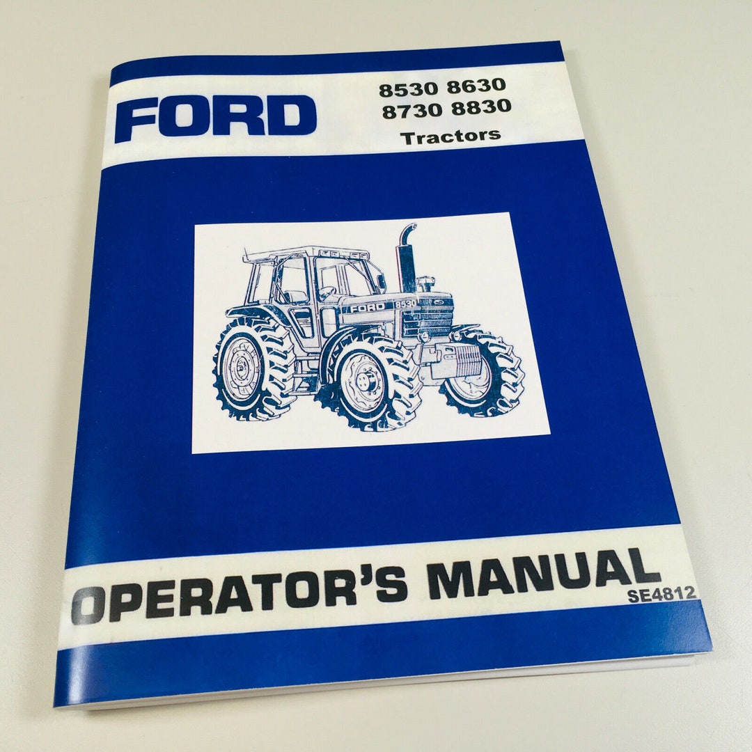 Ford New Holland 8530 8630 8730 8830 Tractor Operators Owners - Etsy