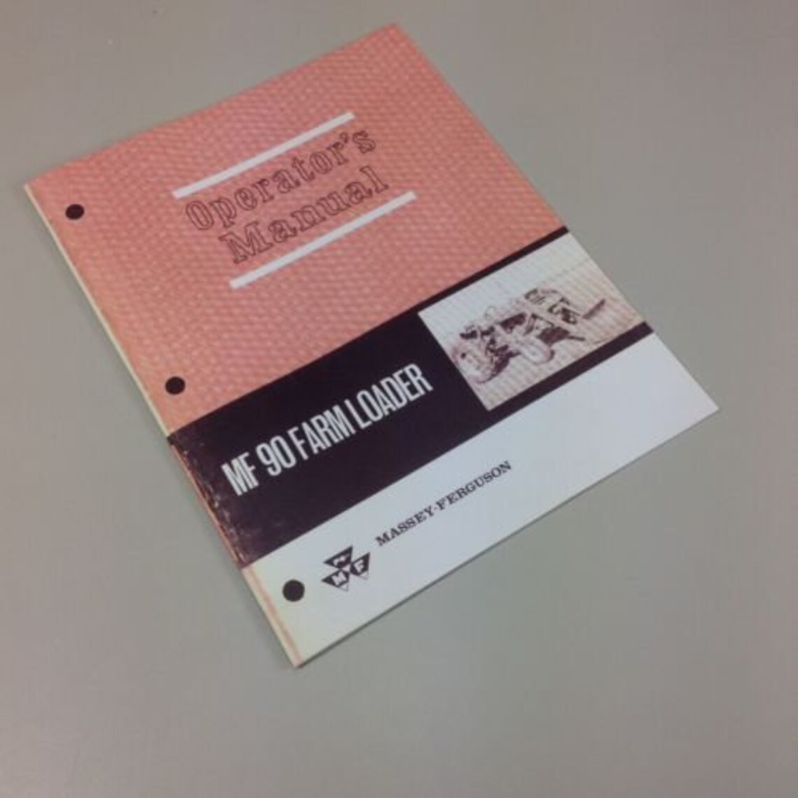 Massey Ferguson Mf 90 Farm Loader Operators Owners Manual Bucket Mf165 ...