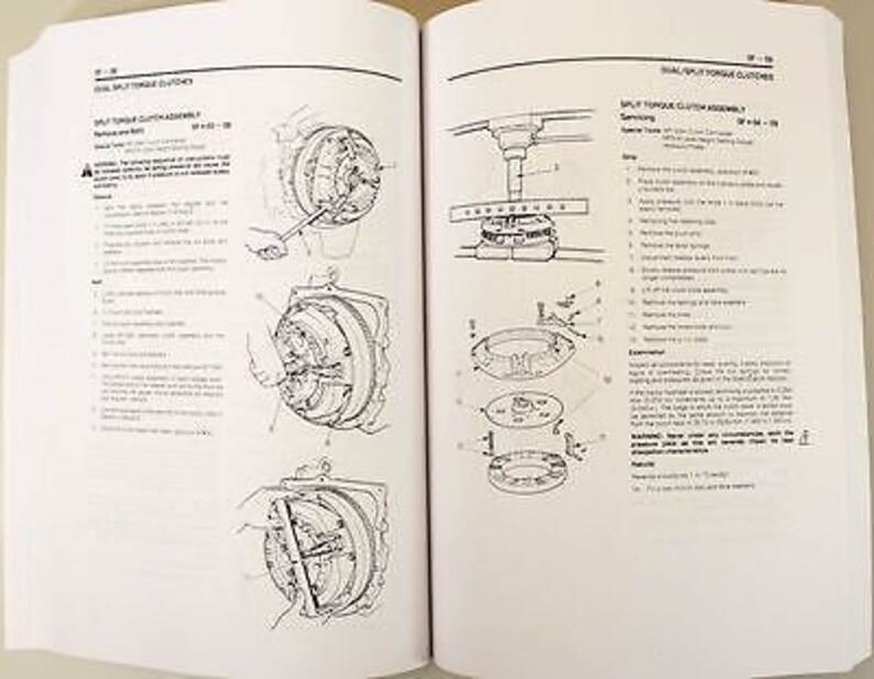 Massey Ferguson Mf 30E Tractor Loader Backhoe Service Manual - Etsy