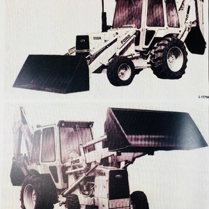 Ford 555A Tractor Loader Backhoe Operators Owners Manual Maintenance ...