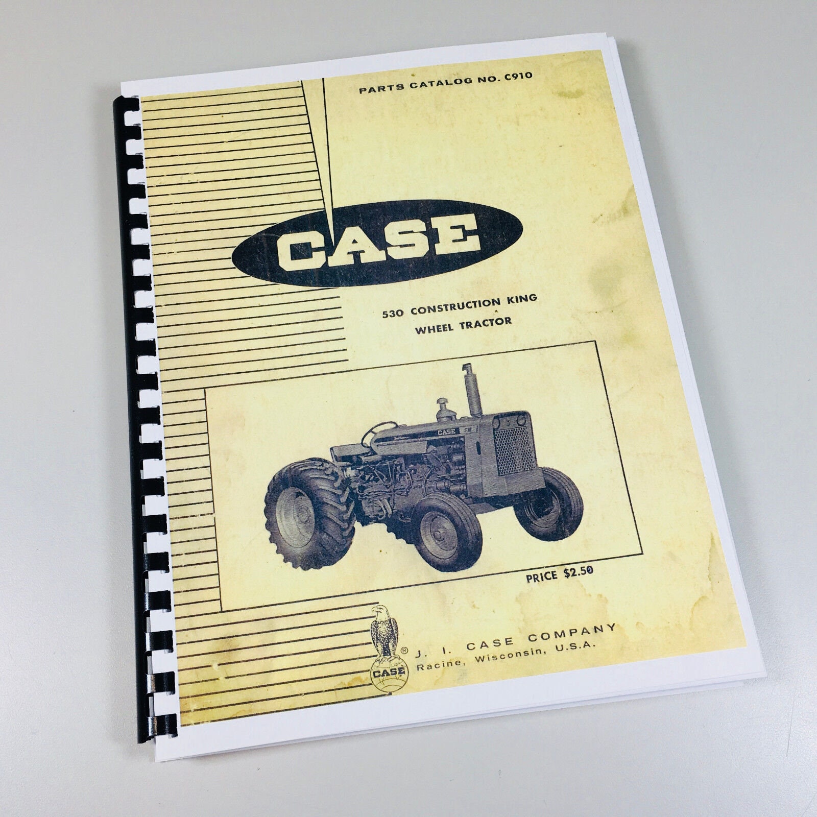J I Case 530 Construction King Ck Wheel Tractor Parts Catalog Manual No ...