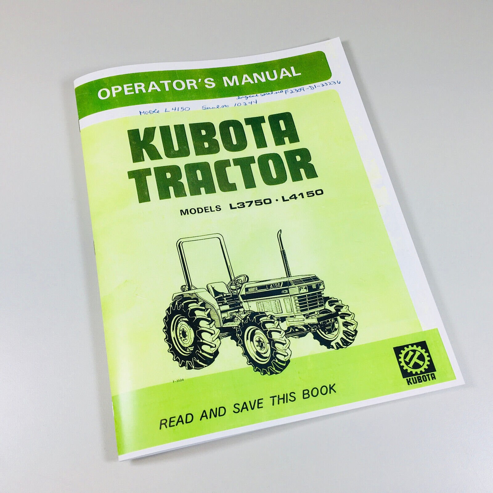 Kubota L3750 L4150 Operators Owners Manual Diesel Maintenance ...