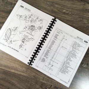 Ford 6500 7500 Tractor Loader Backhoe Service Parts Manual Set Catalog ...