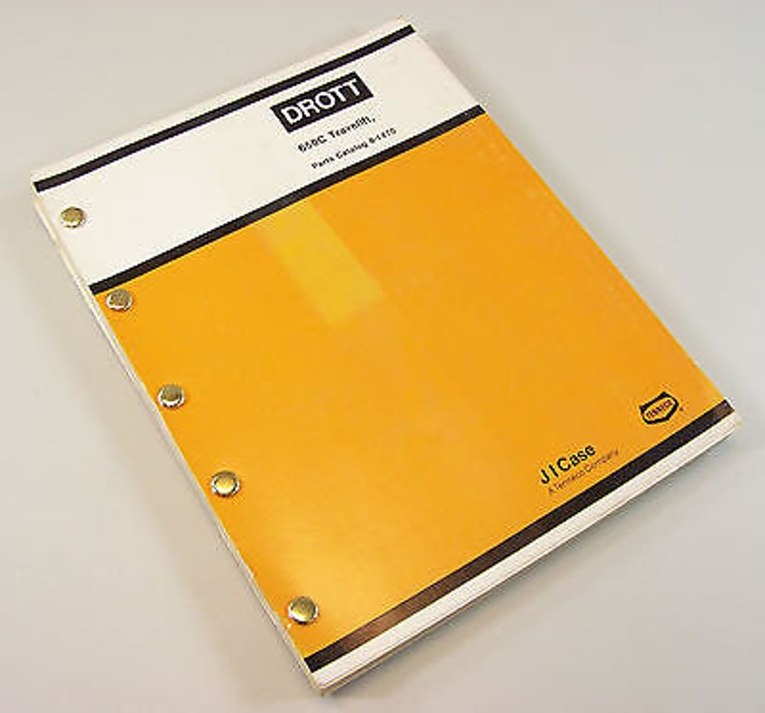 Case Drott 650C Travelift Hoist Industrial Container Unit Parts Manual ...