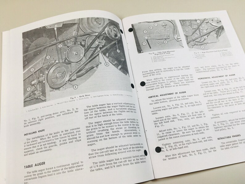 Massey Ferguson Mf 205 Sp Combine Operators Owners Manual Maintenance - Etsy