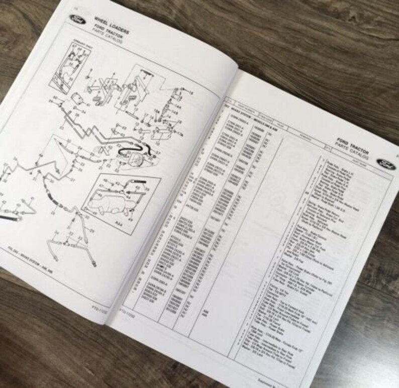 Ford A62 A64 A66 Wheel Loaders Parts Manual Catalog Book Assembly ...