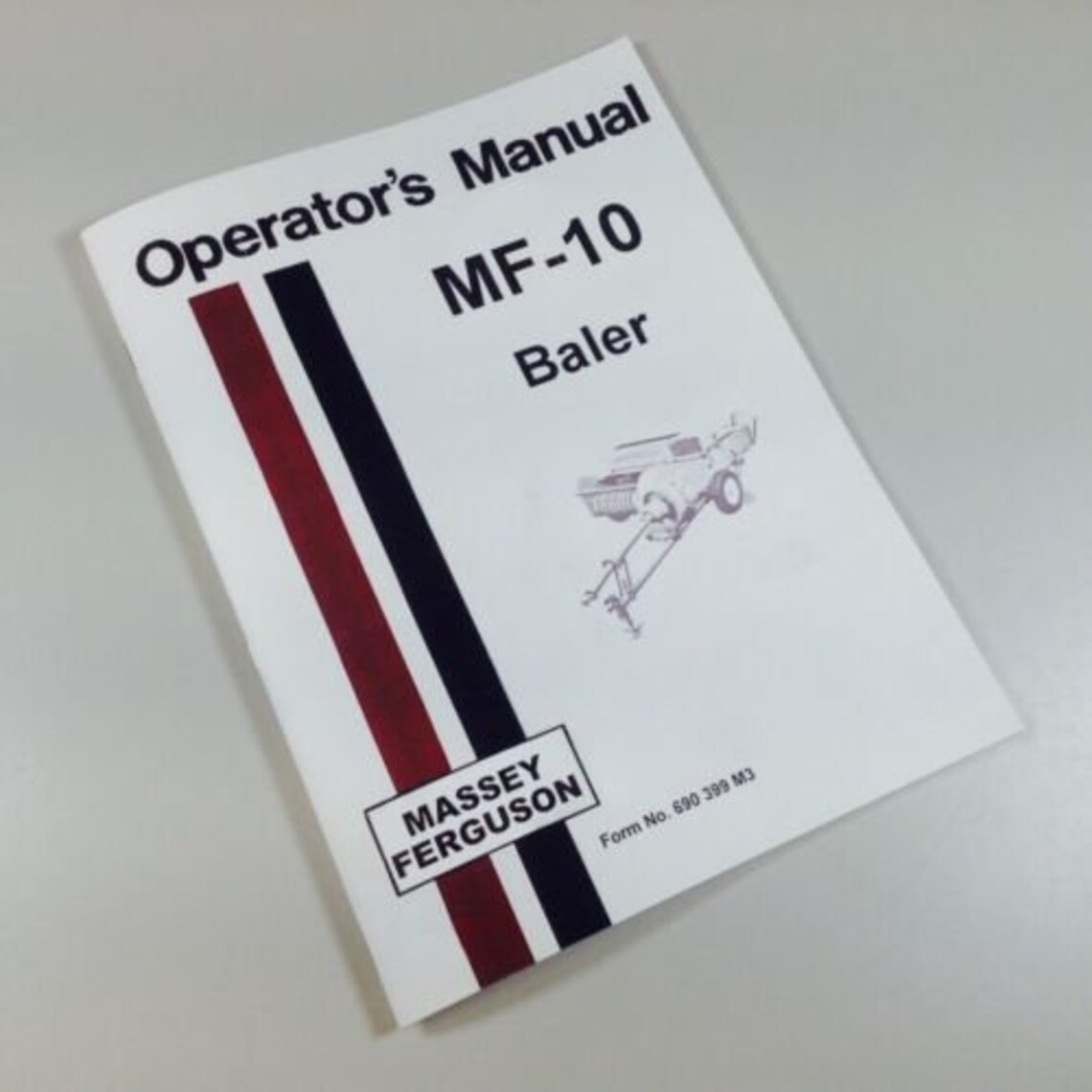 Massey Ferguson Mf-10 Baler Owners Operator Manual Book Maintenance ...