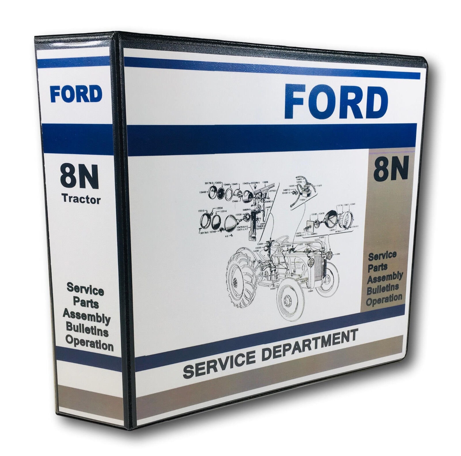 Ford 8N Tractor Master Service Repair Manual Parts Catalog Operators ...