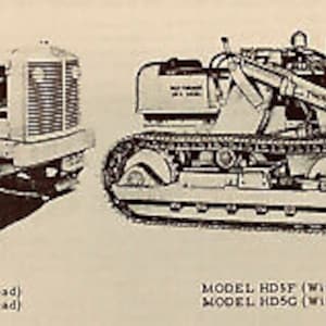 Allis Chalmers Model Hd-5 Hd5 Crawler Tractor Parts Manual Catalog ...