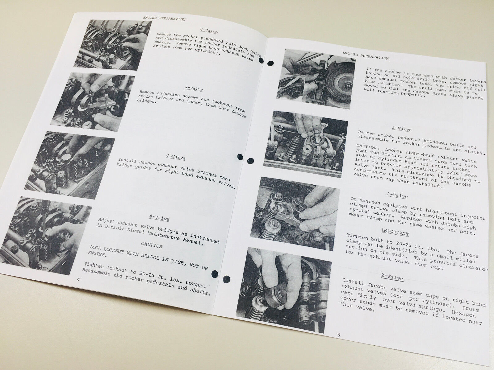 Jacobs Engine Brake Model #71 Instruction Manual Detroit Engine 4-71 6 ...