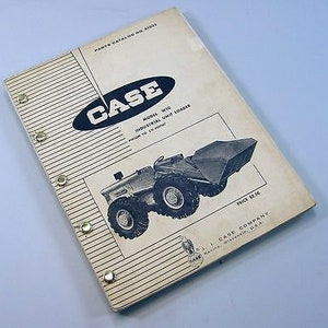 J I Case W10 Industrial Unit Loader Parts Manual Catalog Assembly ...