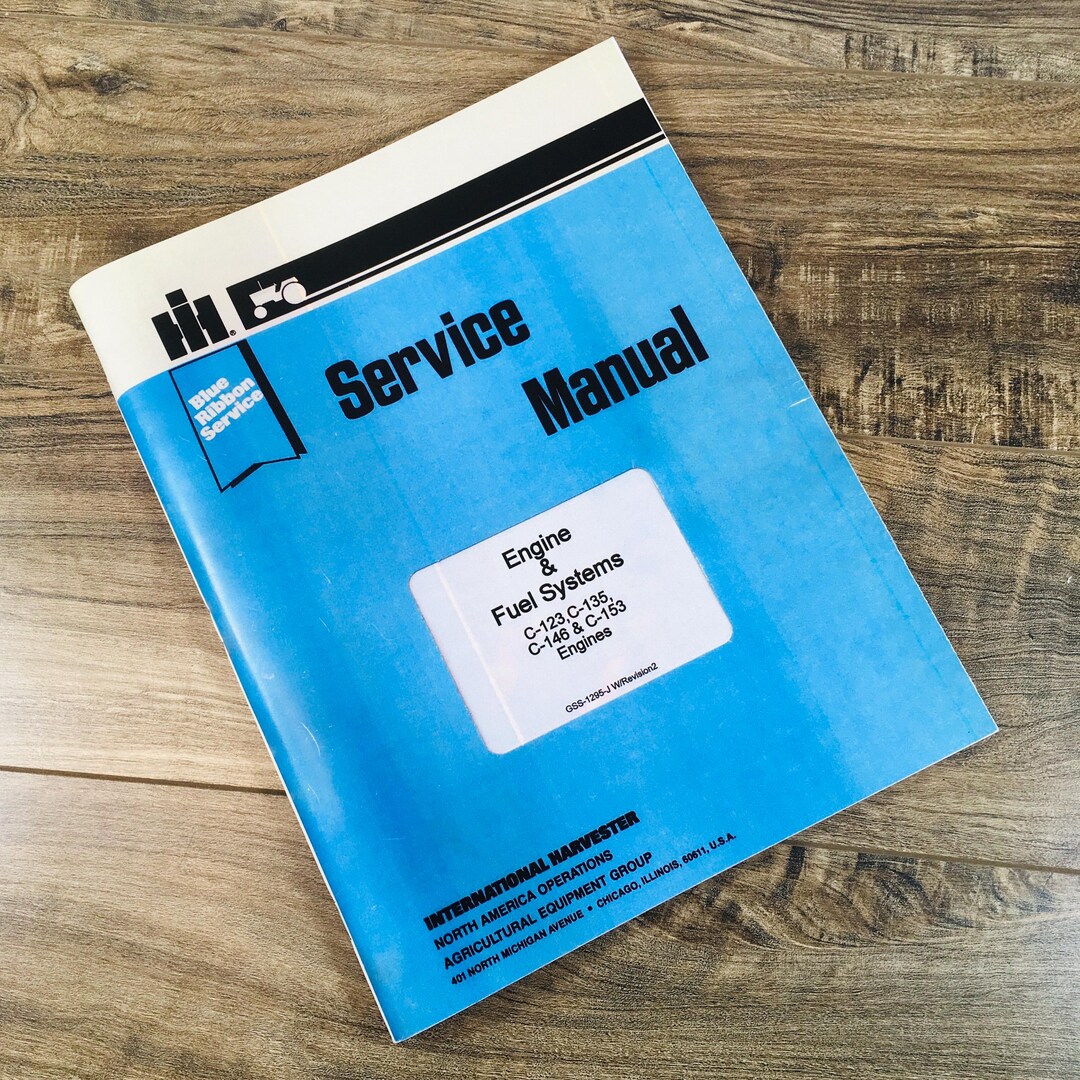 Service Manual for International Farmall C123 Engine Fits C and Super C ...