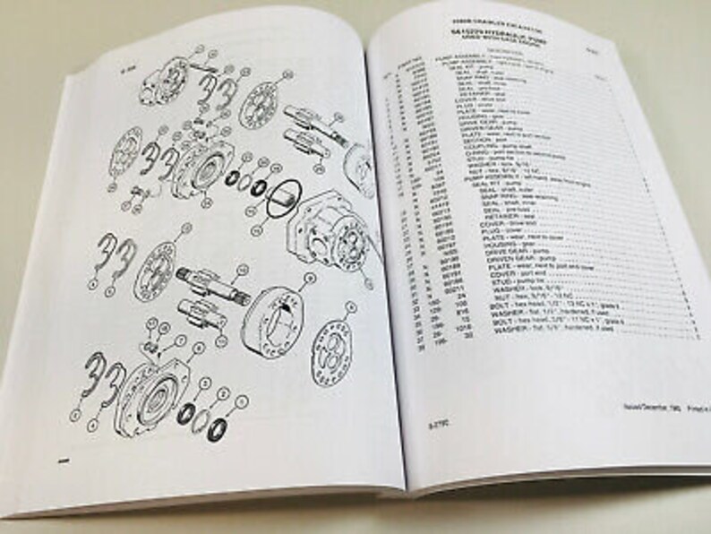 Case 1080B Crawler Track Excavator Parts Manual Catalog Exploded Views ...
