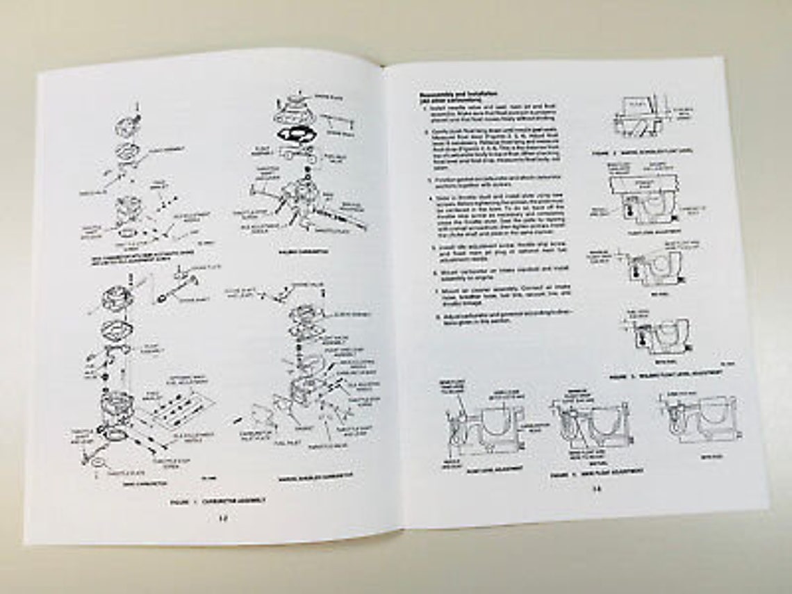 Onan B48M 18hp Gas Engine Service Manual Parts Catalog Shop Book ...