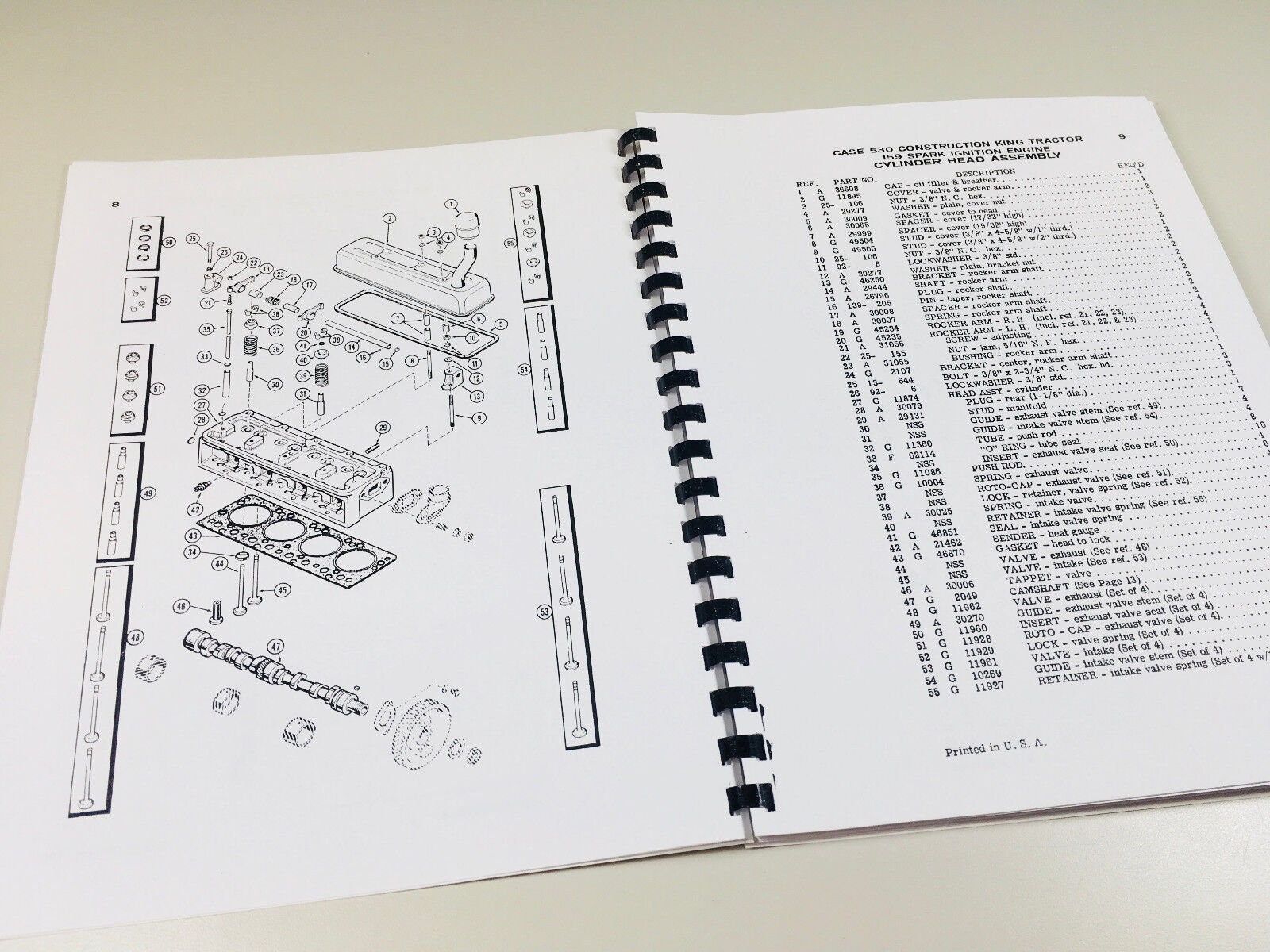 J I Case 530 Construction King Ck Wheel Tractor Parts Catalog Manual No ...