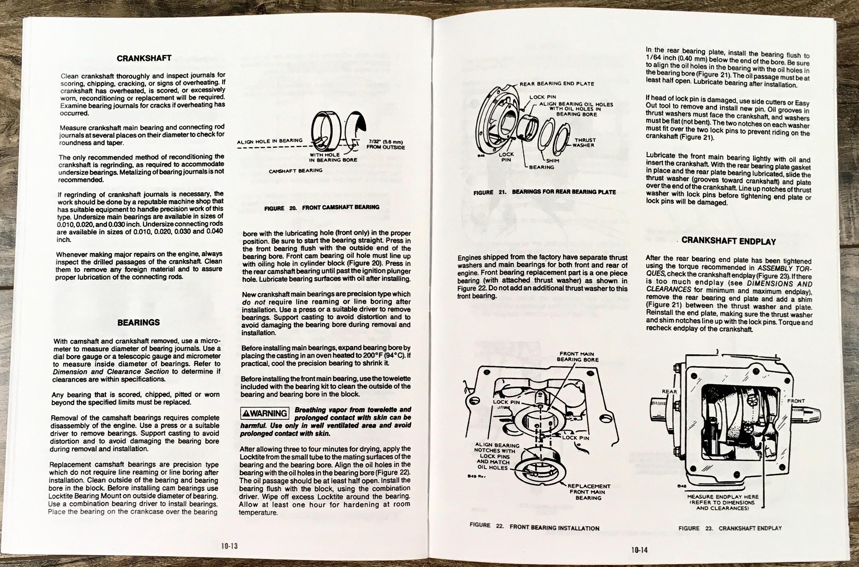 Onan B43M 16hp B48M 18hp Engine Service Repair Manual Shop Book ...