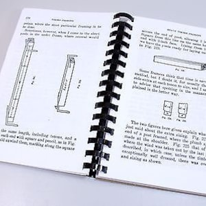 1908 Timber Frame Book Log Building Plans Home Cabin Drawknife Saw ...