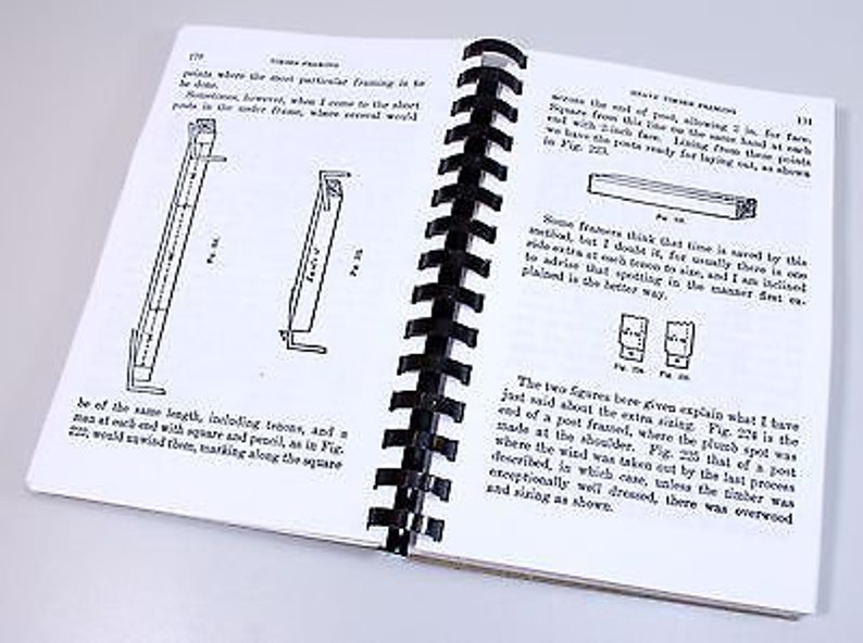 1908 Timber Frame Book Log Building Plans Home Cabin Drawknife Saw ...