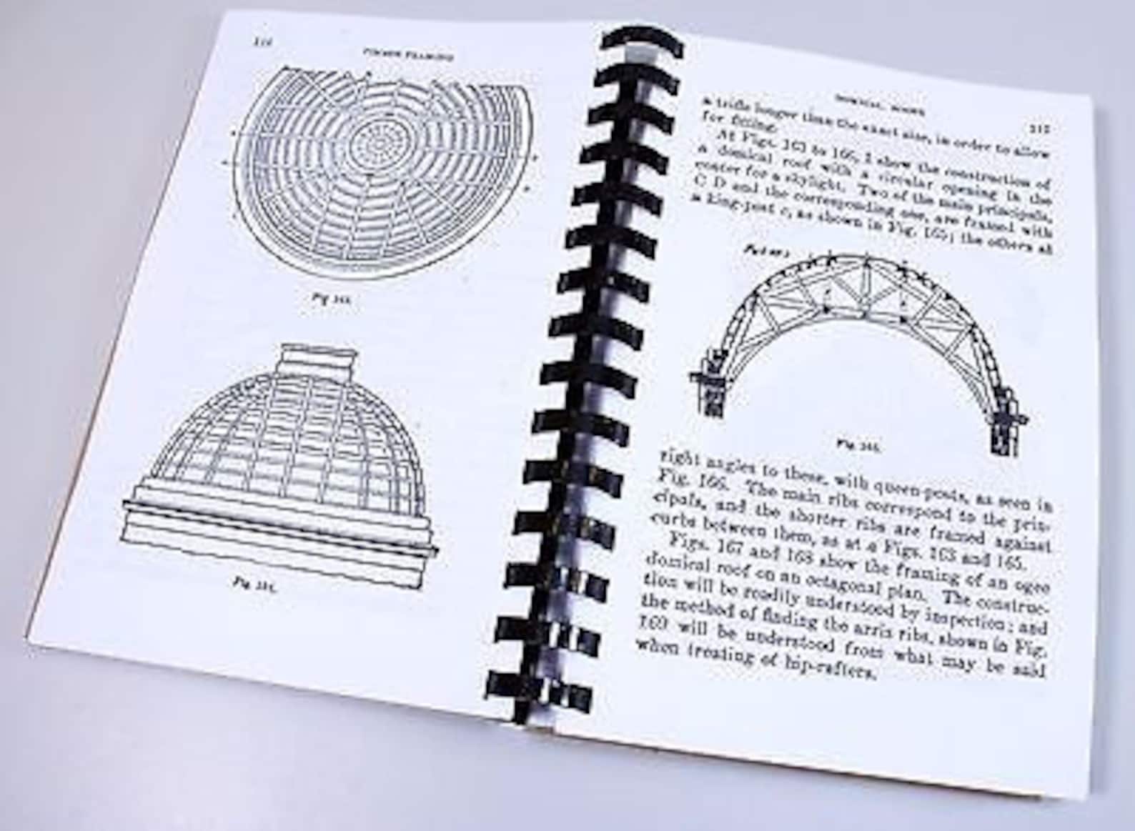 1908 Timber Frame Book Log Building Plans Home Cabin Drawknife Saw ...