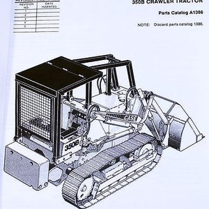 Case 350B Crawler Loader Tractor Dozer Parts Manual Catalog Exploded ...