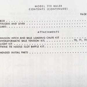 New Holland Model 310 Baler Hayliner Service Parts Catalog Manual ...