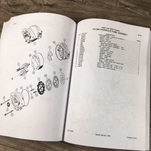 Case 450C 455C Crawler Loader Tractor Dozer Parts Manual Catalog ...