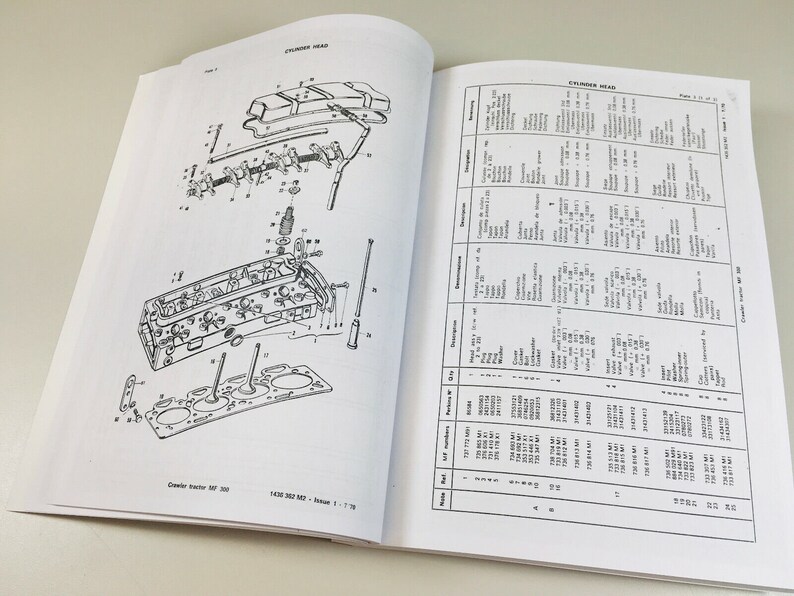 Massey Ferguson 300 Crawler Tractor Loader Dozer Tractor Parts Catalog ...