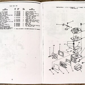 Onan B48M 18hp Gas Engine Service Manual Parts Catalog Shop Book ...