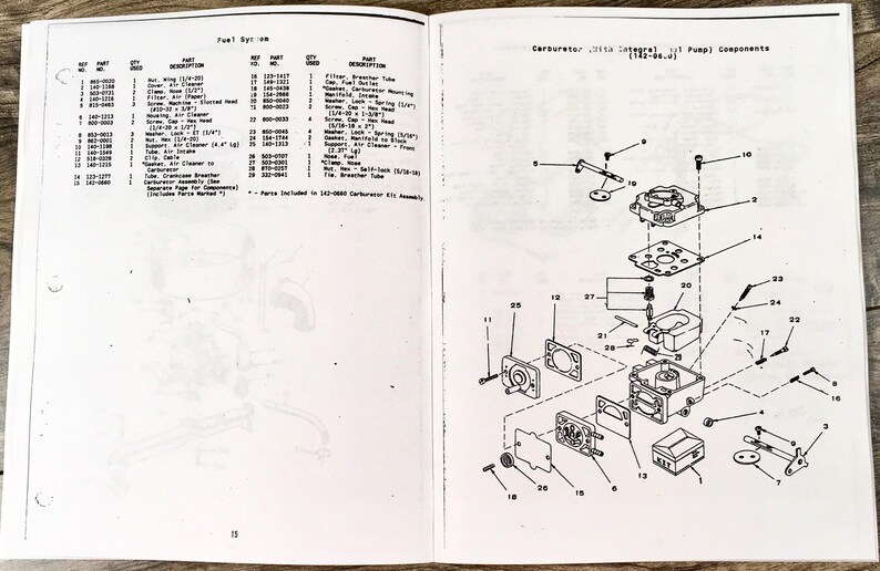 Onan B48M 18hp Gas Engine Service Manual Parts Catalog Shop Book ...