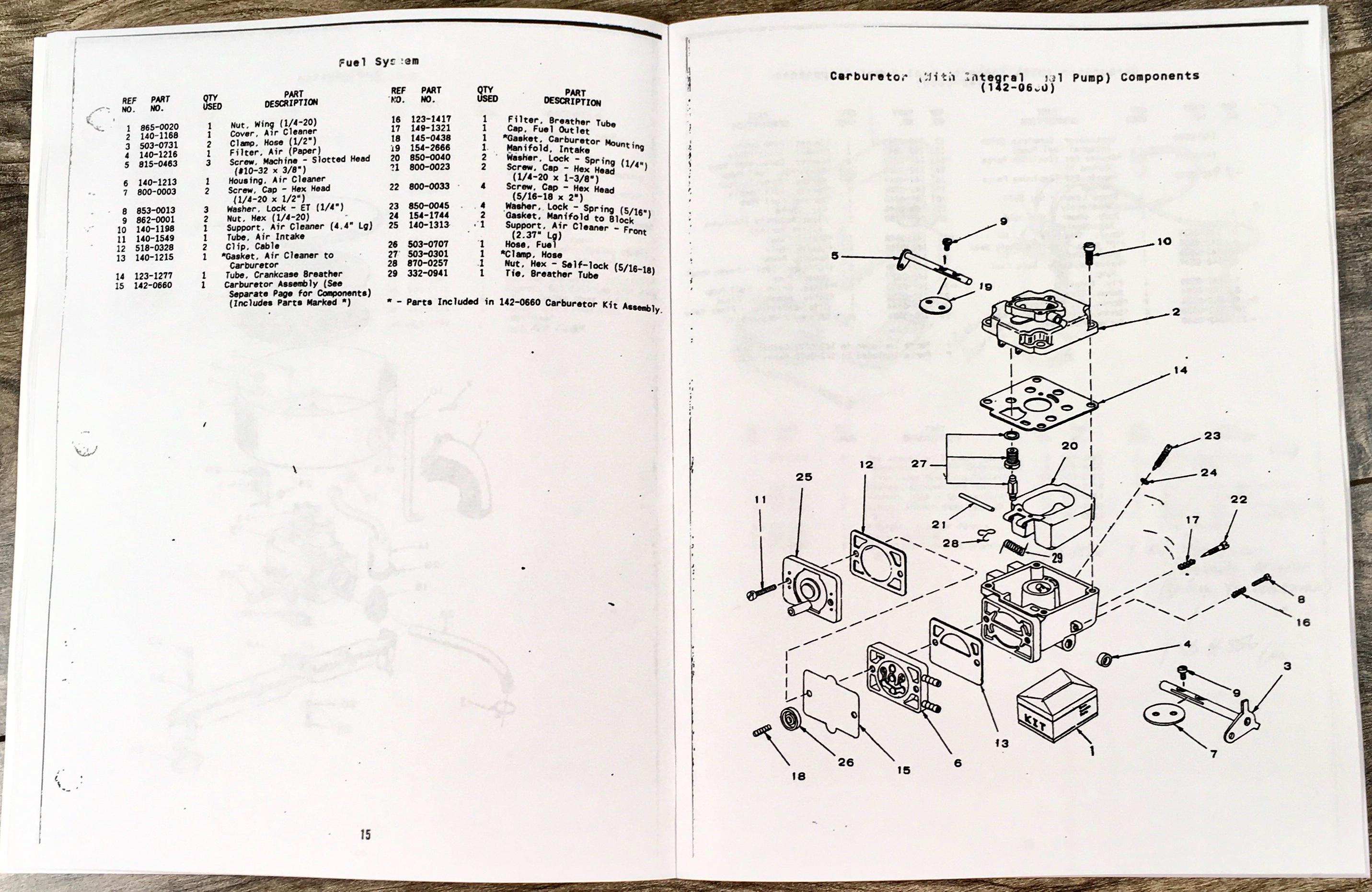 Onan B48M 18hp Gas Engine Service Manual Parts Catalog Shop Book ...