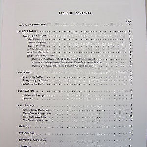 Ford Rotary Cutter 60" Series 908 Operators Owners Manual - Etsy