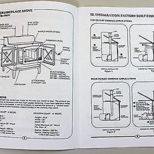 Fisher Stoves Grandma Grandpa Bear Owners Manual Instruction Install ...