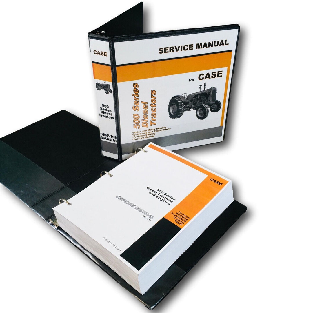 Case 509 Diesel Engine Unit Service Manual Repair Shop Technical ...