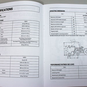 Kubota La211 Front Loader Tractor Operators Owners Manual Maintenance ...