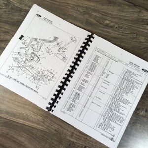 Ford 7500 Tractor Loader Backhoe Parts Operators Manual Owners Set ...