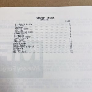 Massey Ferguson Mf 1020 Tractor Parts Manual Catalog Book Hydrostatic ...