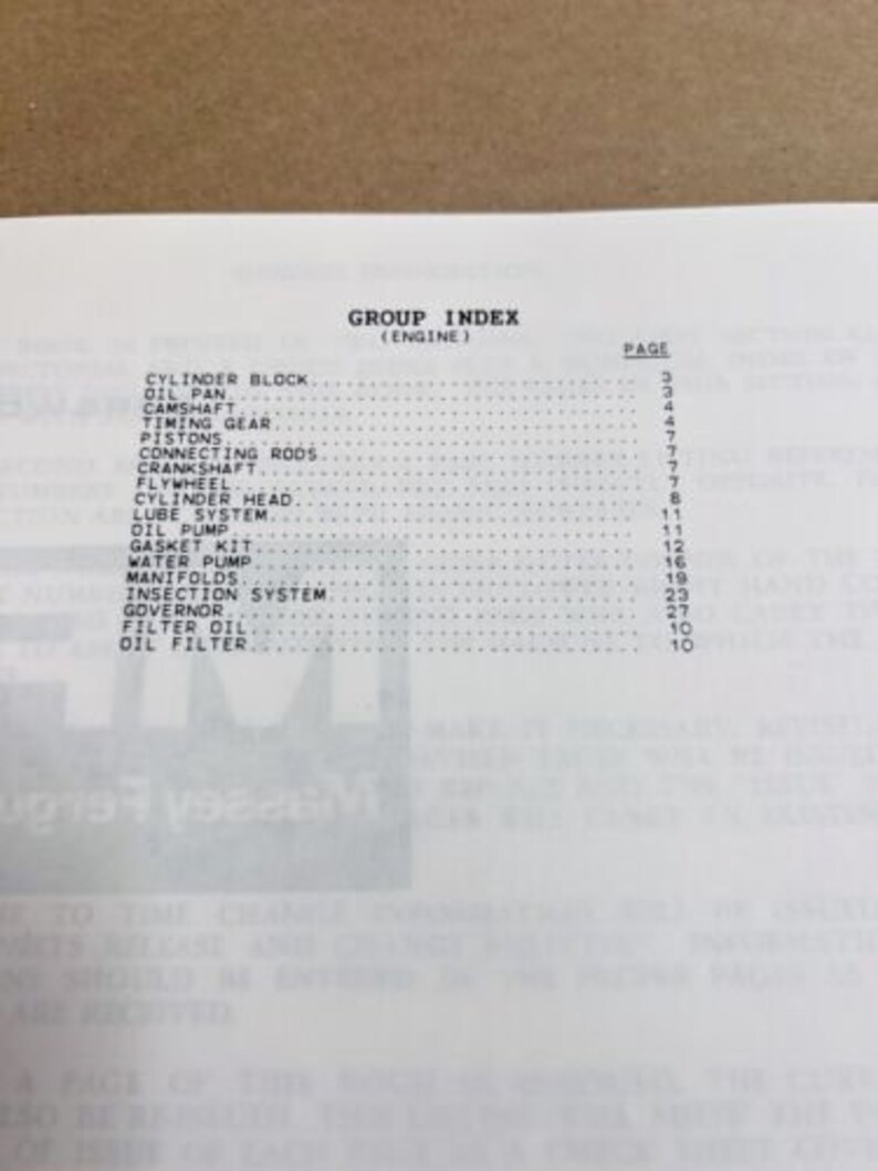 Massey Ferguson Mf 1020 Tractor Parts Manual Catalog Book Hydrostatic ...
