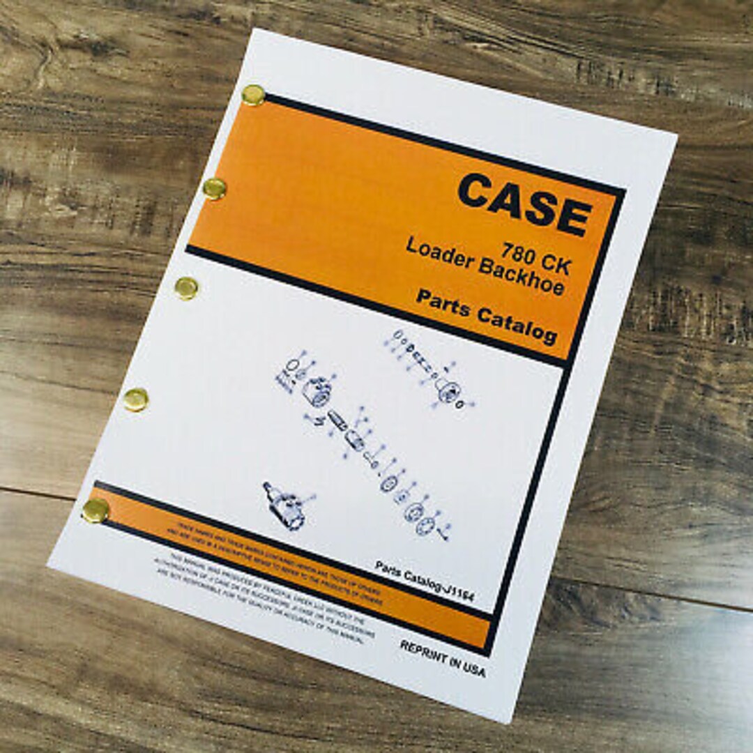 Case 780ck Construction King Loader Backhoe Parts Manual Catalog ...