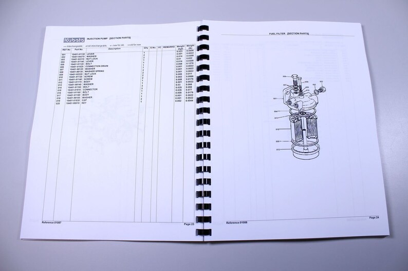 Kubota M5500dt Tractor Parts Assembly Manual Catalog Exploded Views ...
