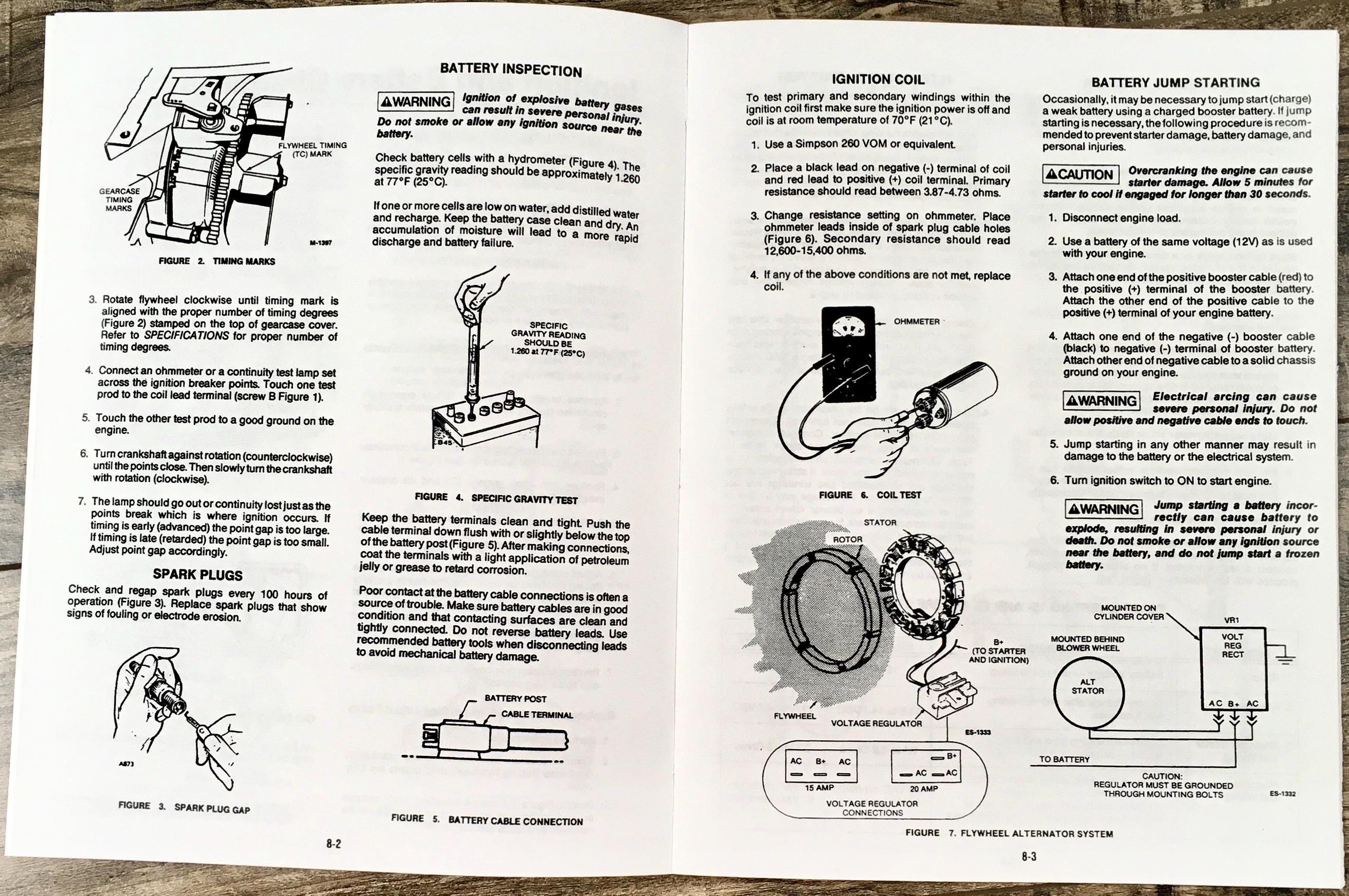 Onan B48M 18hp Gas Engine Service Manual Parts Catalog Shop Book ...