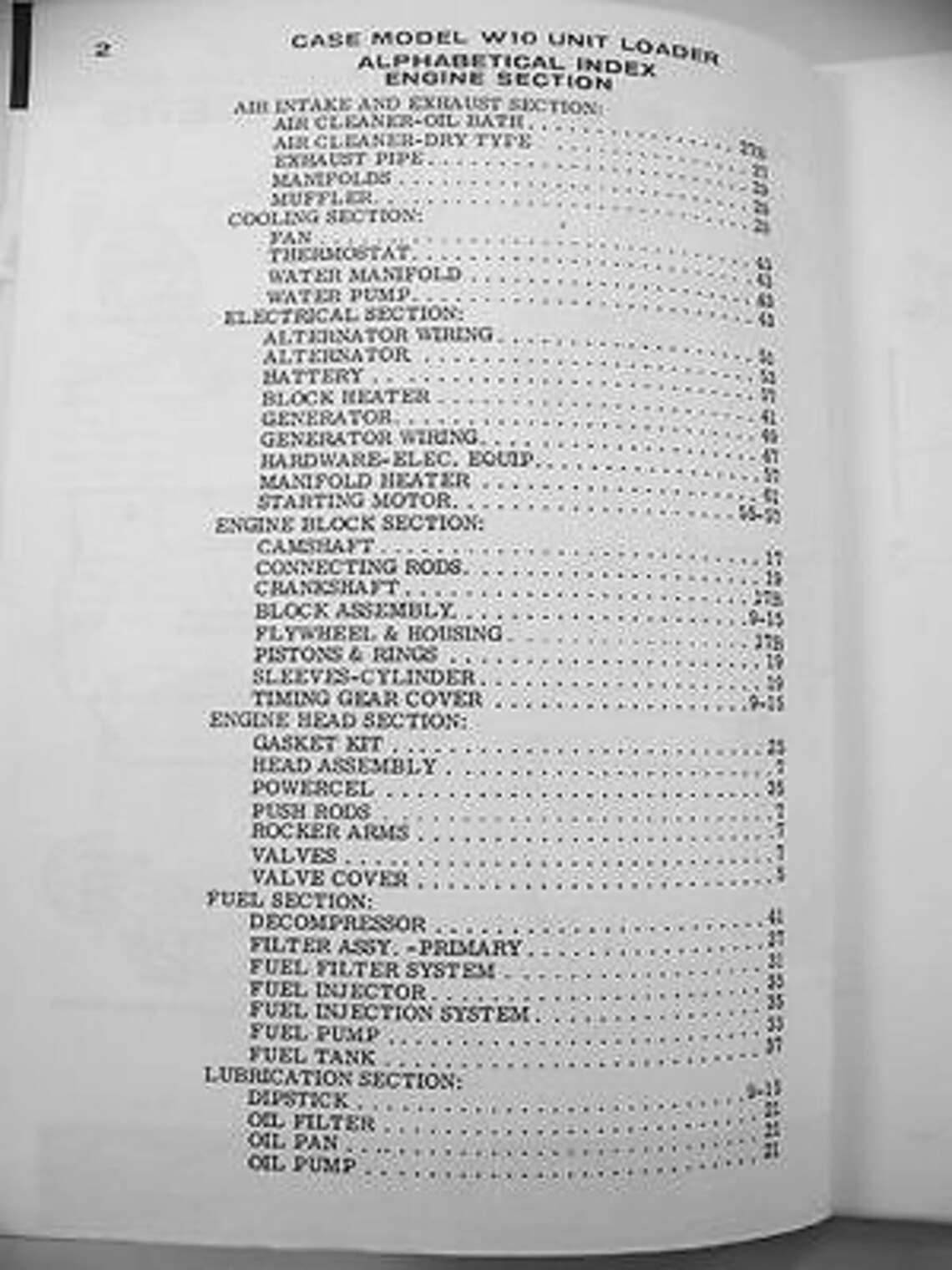 J I Case W10 Industrial Unit Loader Parts Manual Catalog - Etsy