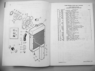 J I Case W5A Loader Parts Manual Catalog Assembly Exploded View - Etsy