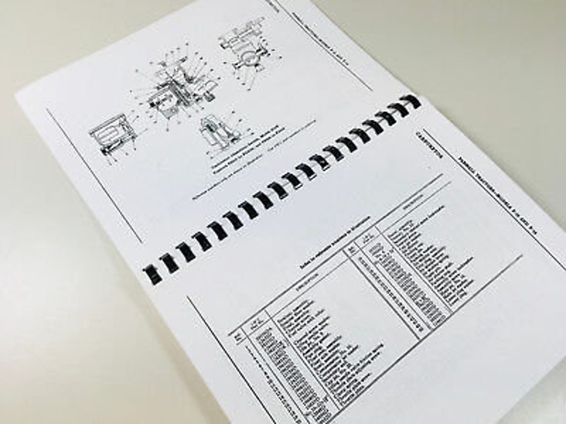 Mccormick Deering F-14 Tractor Operators Parts Manual International ...