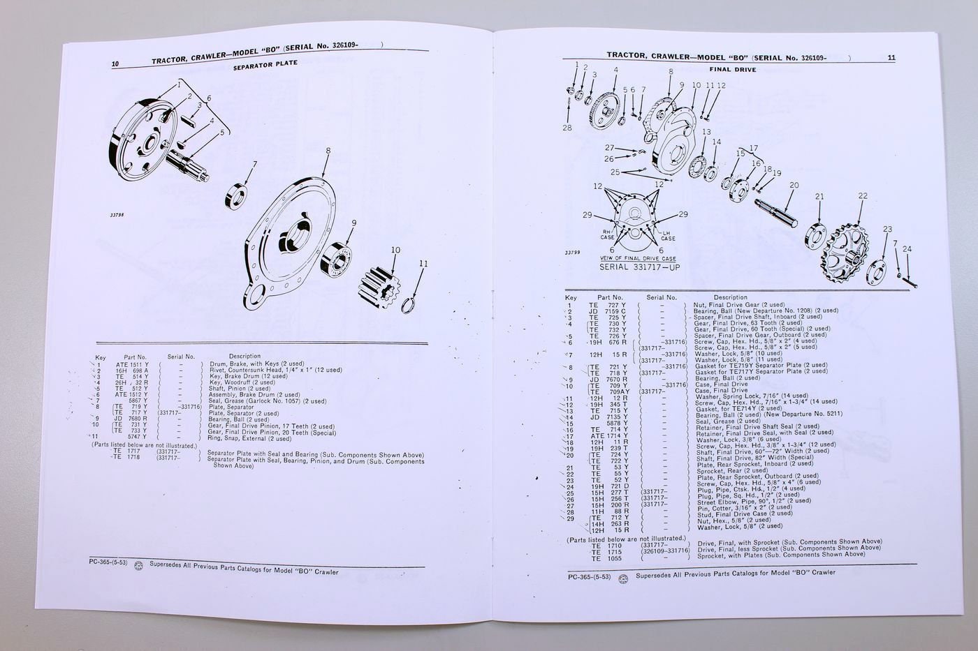 Parts Manual for John Deere Bo Crawler Catalog Assembly Exploded Views ...