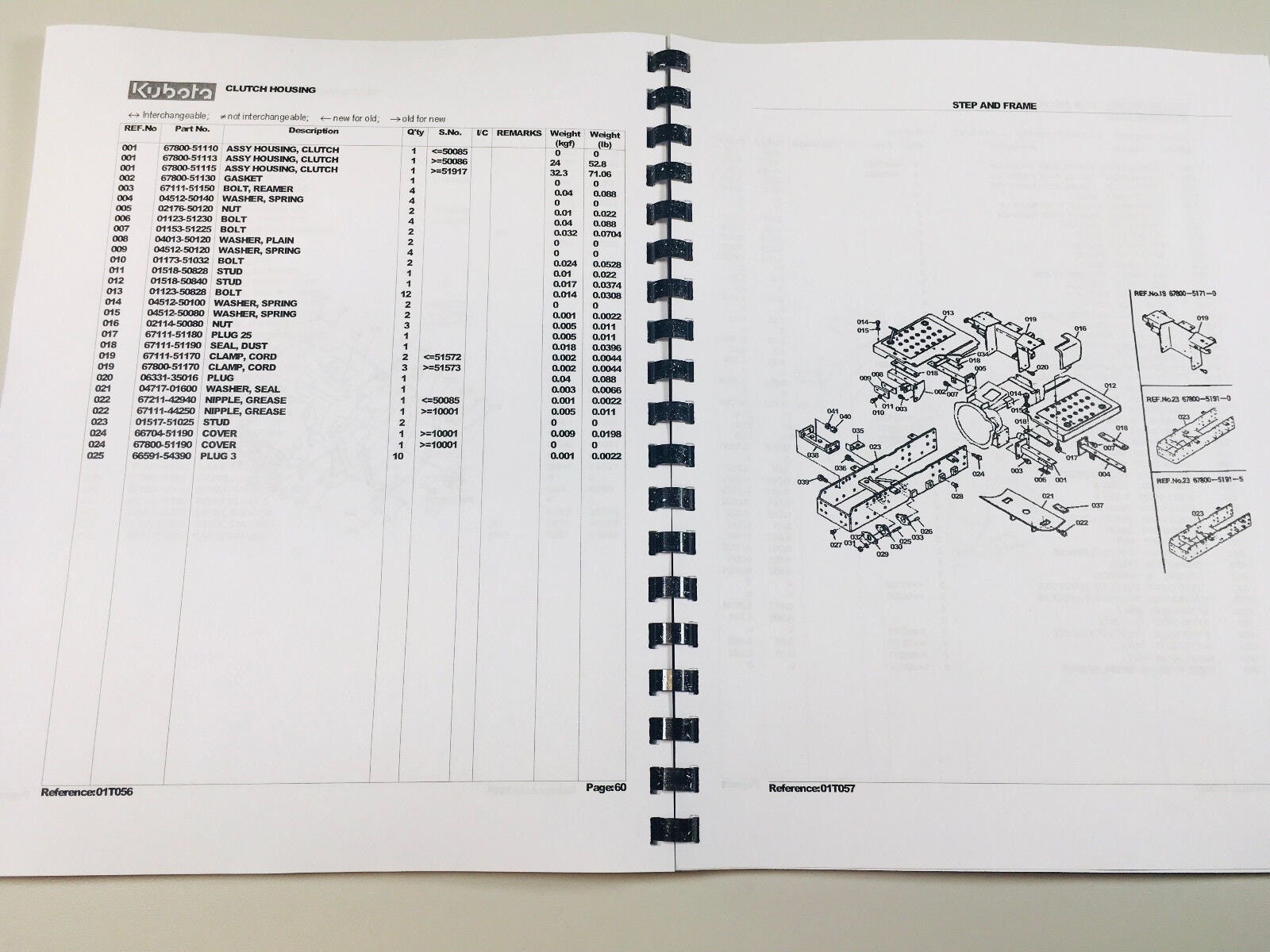 Kubota B8200 Dp Tractor Parts Assembly Manual Catalog Exploded Views ...