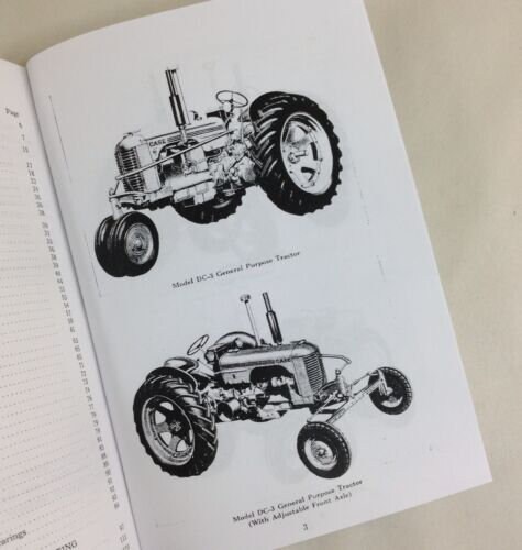 Ji Case D Tractor Operators Owners Manual Dc-3 Dc-4 Ds D Do Series ...
